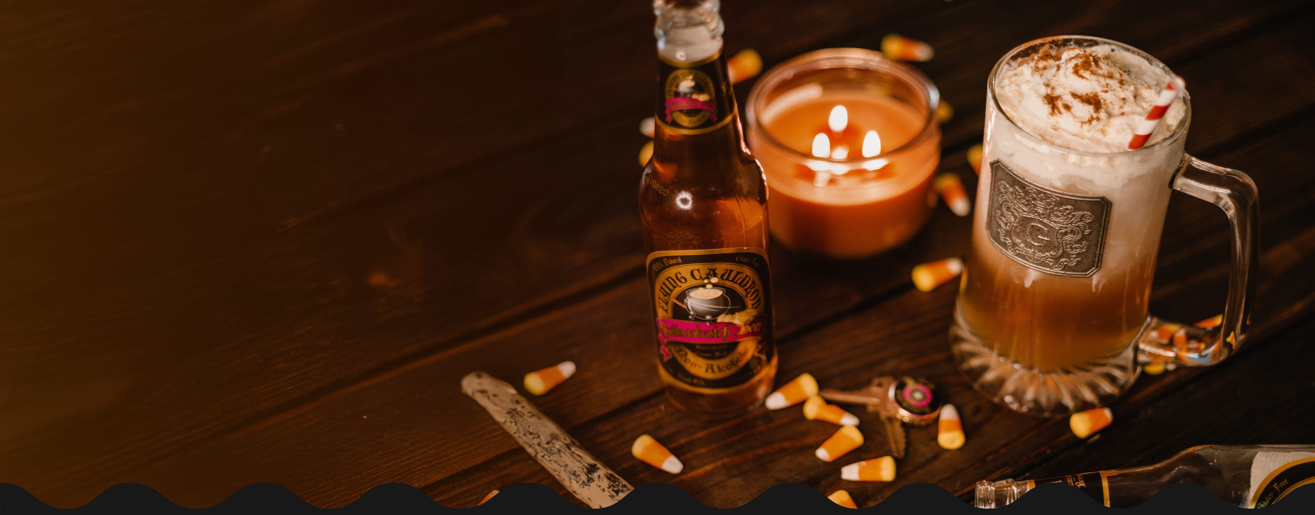 Flying Cauldron Landing Page – Virgil's Soda